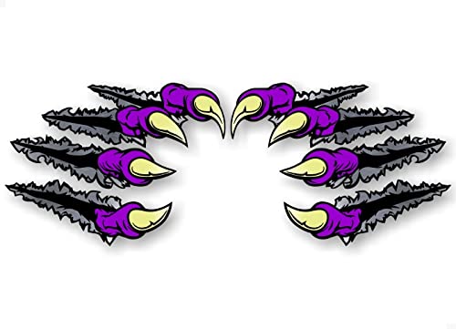 (2) Beast Claws Break Through Ripping Thru Metal 11.5" Decals – Street ...